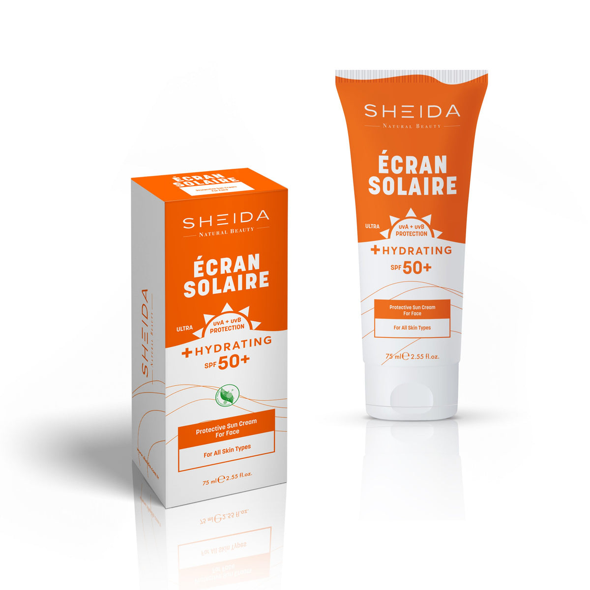 Ecran Solaire Protective Sun Cream SPF 50+ For Face – Sheida South Africa